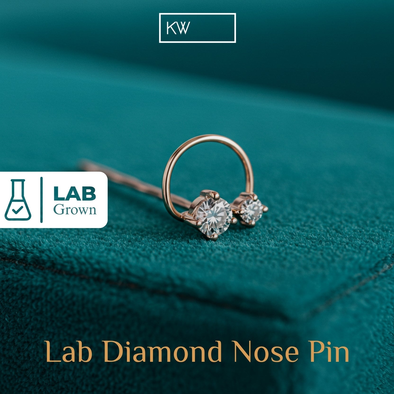 Lab Diamond Nose Pins – Karat World Jewellry