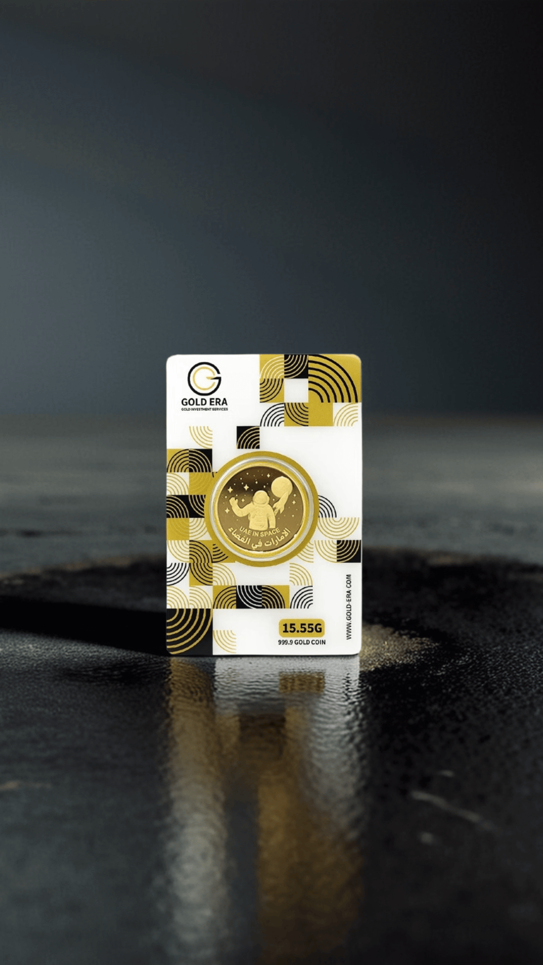 15.55g Gold Coin 24K (Half Ounce) – UAE in Space Design – Karat World ...